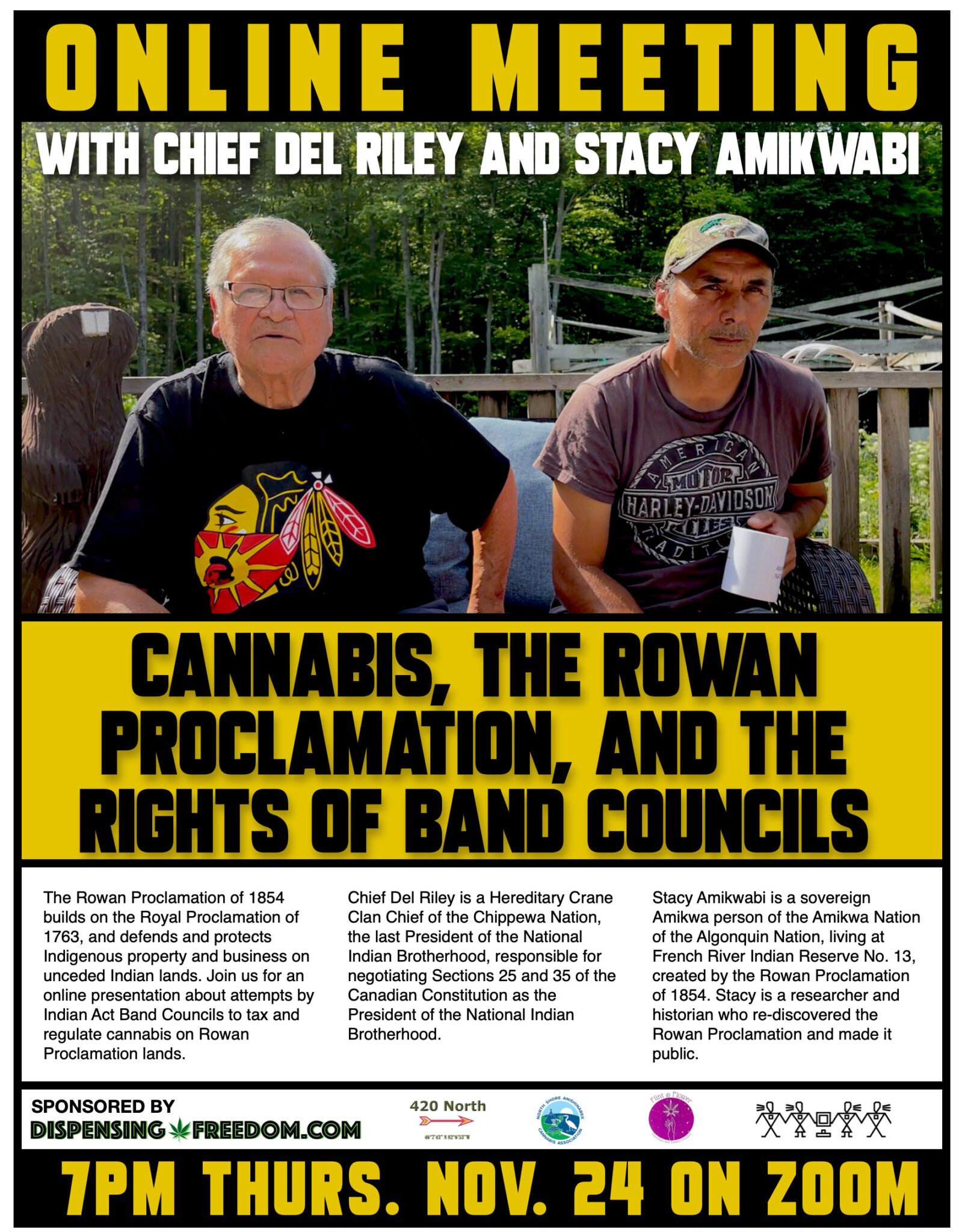 Zoom Meeting with Chief Riley and Stacy Amikwabi: Cannabis, the Rowan ...
